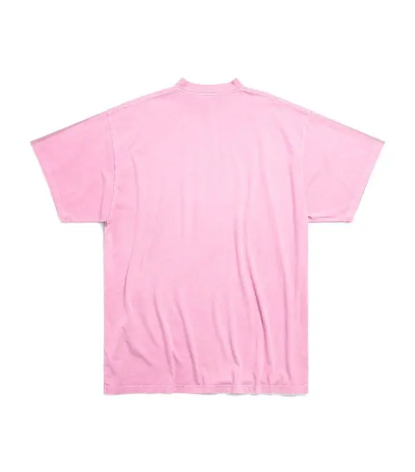 Balenciaga Oversized Paris Moon T-Shirt - Pink | Editorialist