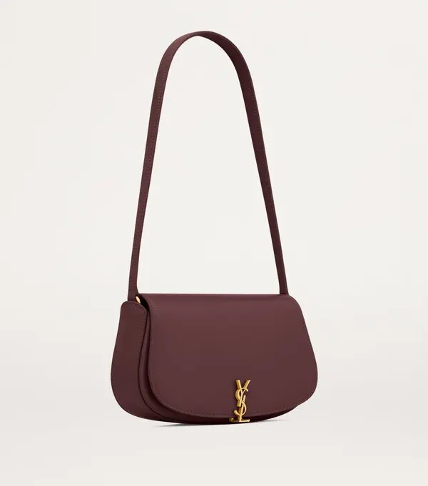 Saint Laurent Mini Flap Shoulder Bag - Burgundy