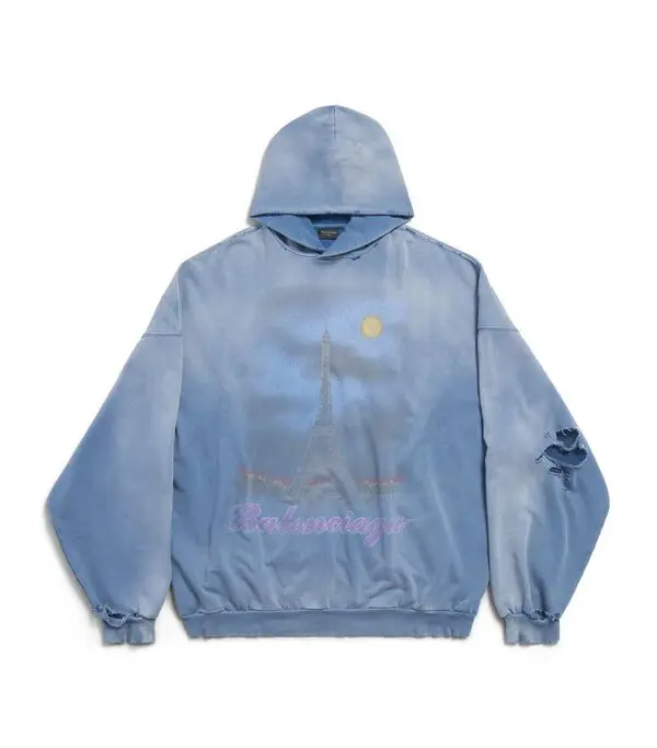 トップス BALENCIAGA Paris Moon Hoodie 0400019904032_BLACKFADED?wid=