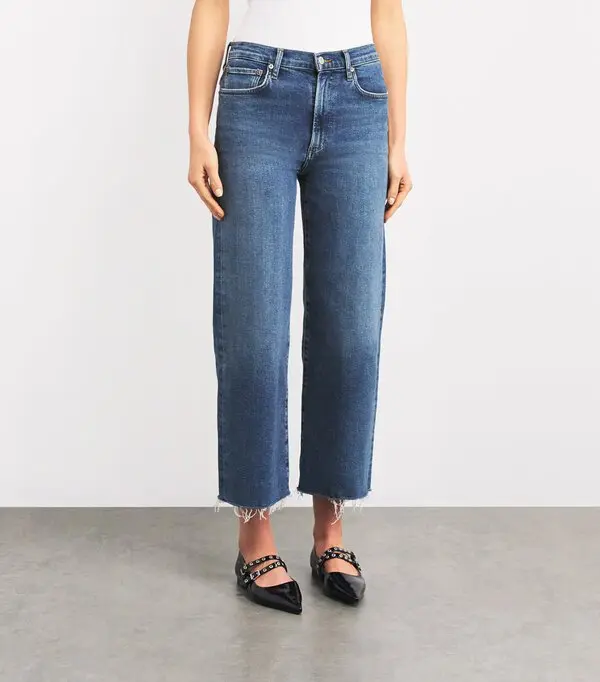 AGOLDE Harper Crop Jeans - Blue
