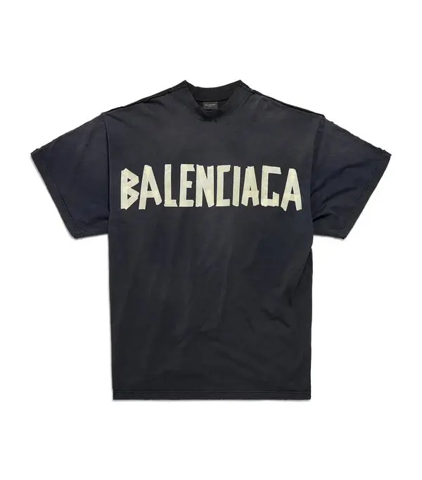 Balenciaga Oversized Logo T-shirt - Black