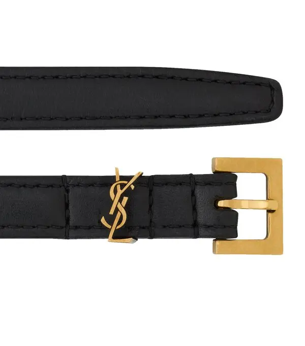 Saint Laurent Extra-thin Cassandre Belt