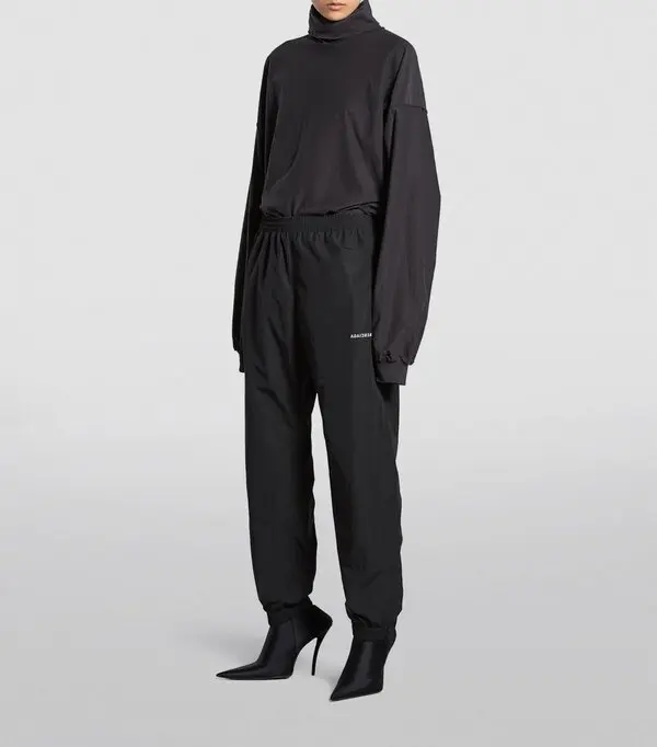 Balenciaga Logo Track Pants - Black