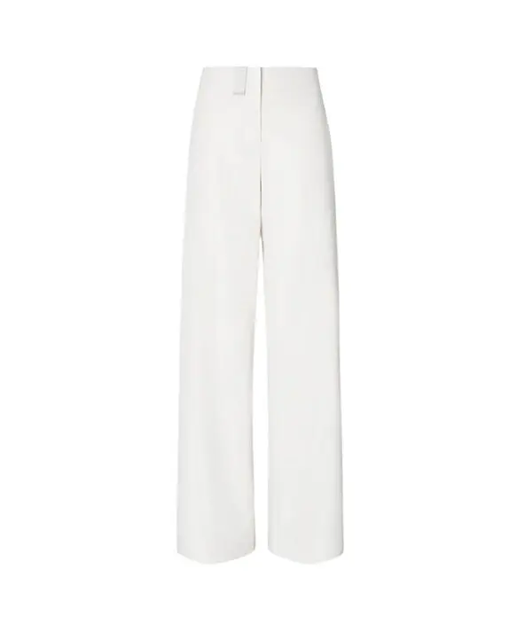 Tory Burch Cotton And Silk Poplin Pant