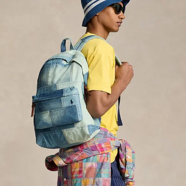 Ralph Lauren Patchwork Backpack - Denim | Editorialist