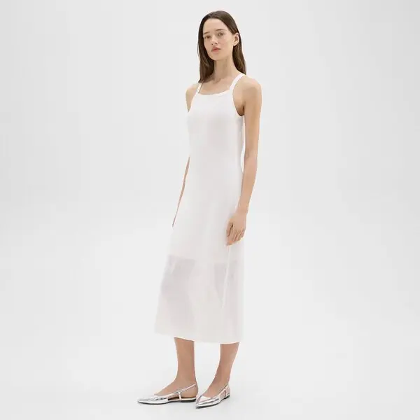Theory Pointelle Midi Dress