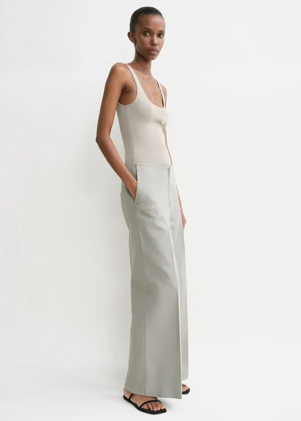 TOTEME Zip-front Wide Leg Trousers