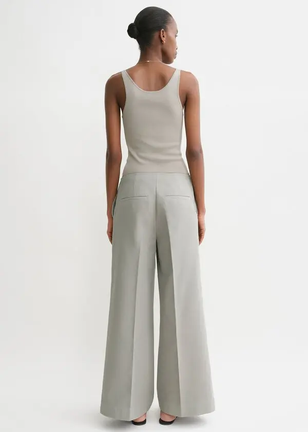 TOTEME Zip-front Wide Leg Trousers