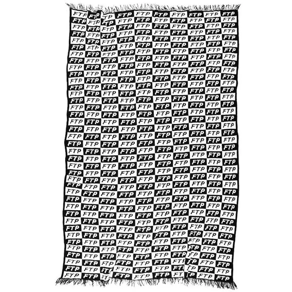 FTP Checkered Blanket - Black/white