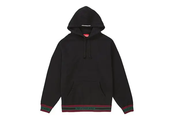 Supreme Striped Rib Hooded Sweatshirt