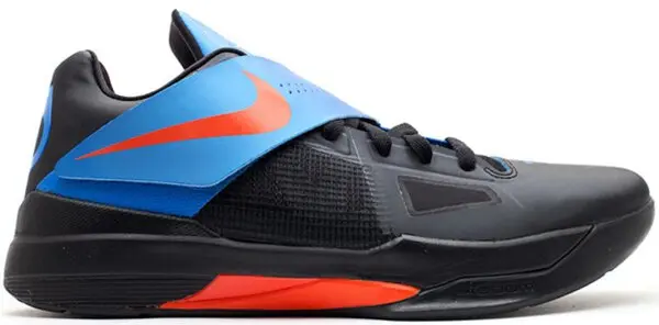 Nike Kd 4 Away Sneakers - Black/team Orange/photo Blue