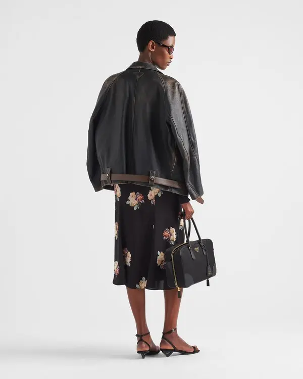 Prada Leather Blouson Jacket