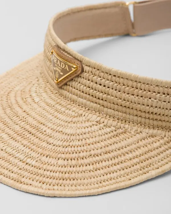 Prada Crochet Visor - Natural