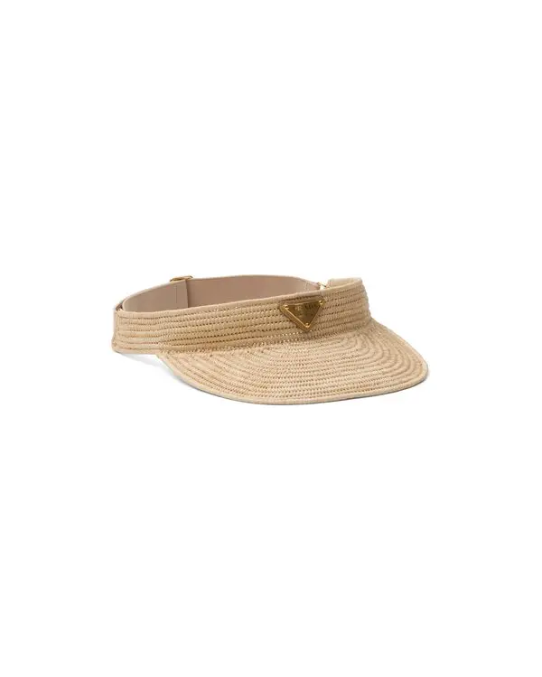 Prada Crochet Visor - Neutral