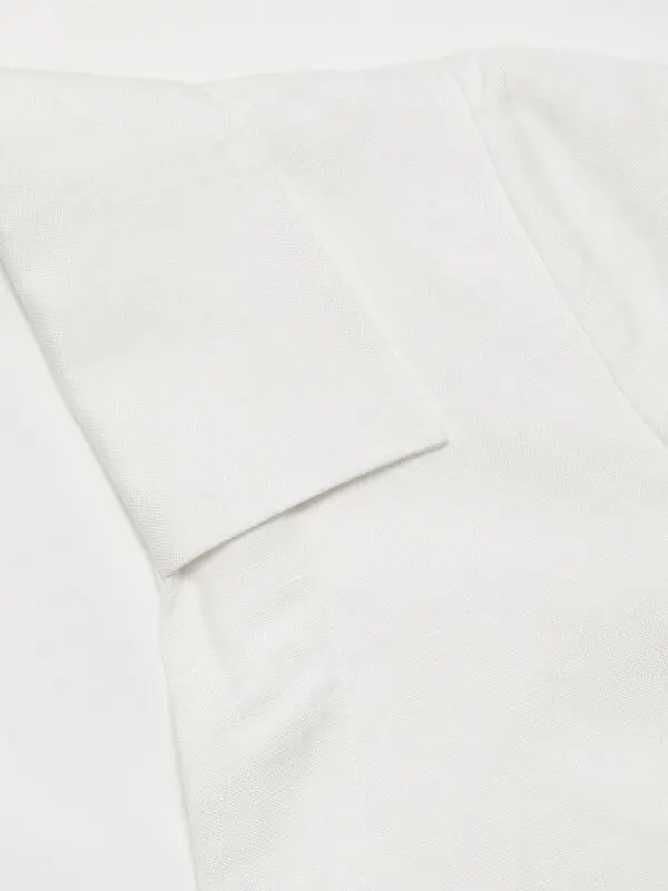 IF ONLY STUDIO Polo Linen-blend Minidress