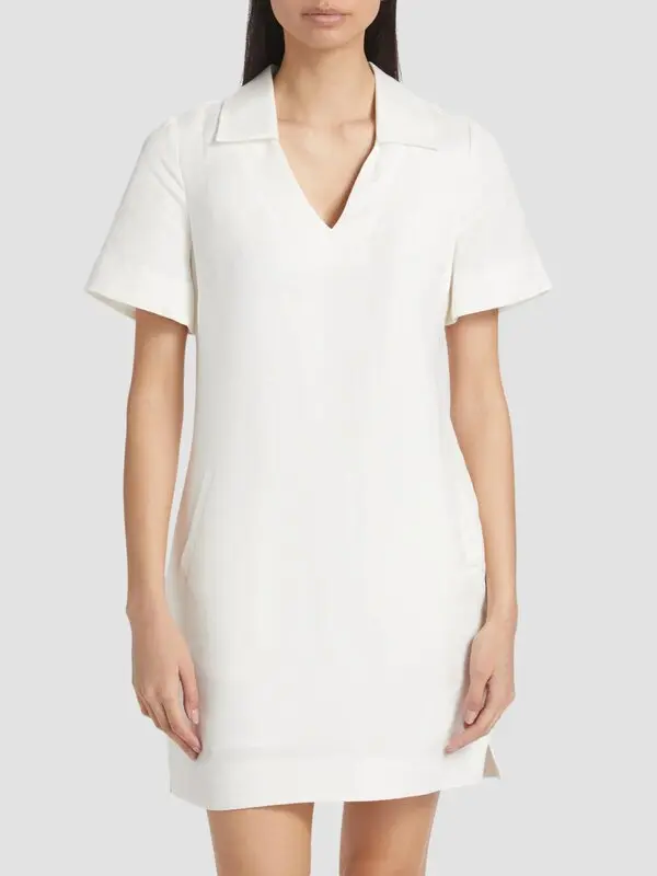 IF ONLY STUDIO Polo Linen-blend Minidress