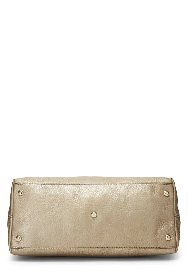 Gucci Soho Top Handle Tote - Gold