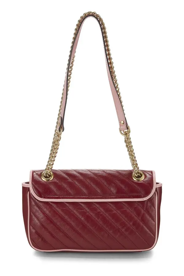 Gucci Leather Torchon Gg Marmont Shoulder Bag