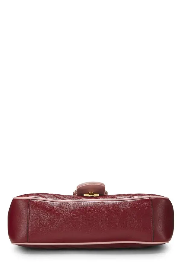 Gucci Leather Torchon Gg Marmont Shoulder Bag