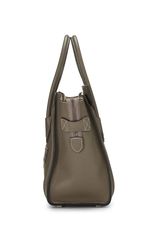 Celine Luggage Tote Drummed Calfskin - Grey