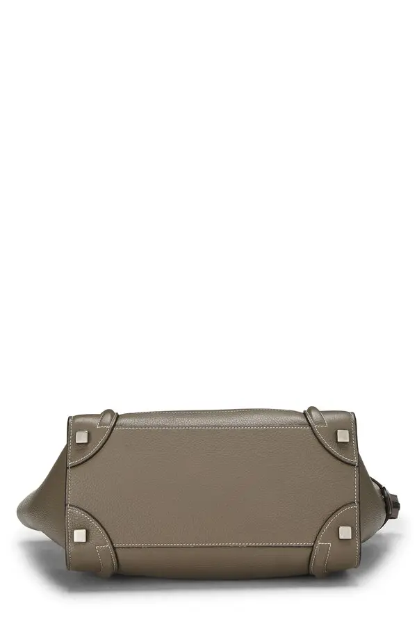 Celine Luggage Tote Drummed Calfskin - Grey