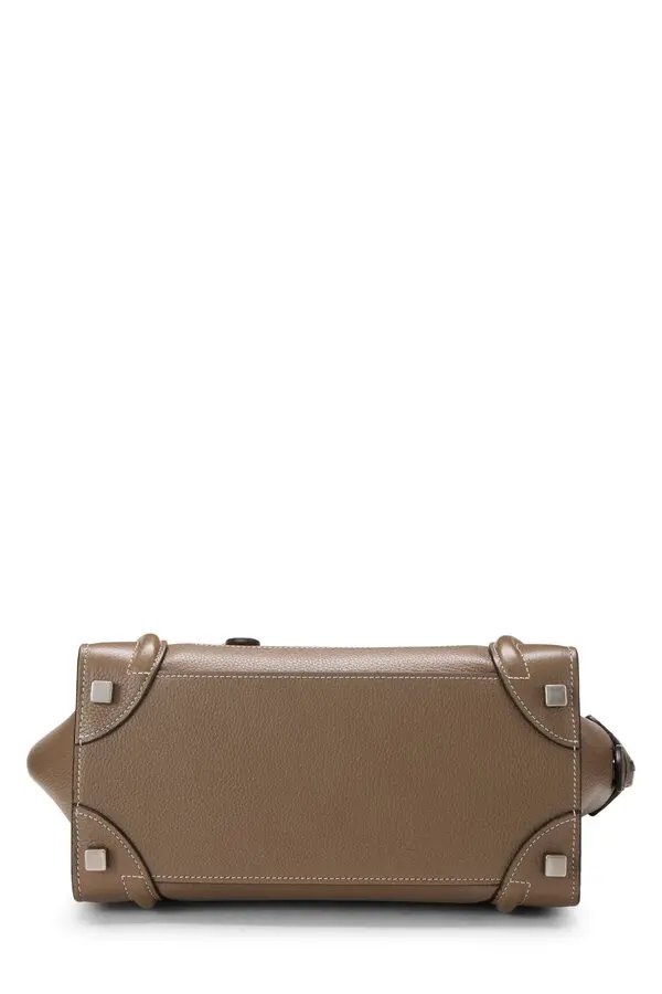 Celine Drummed Calfskin Luggage - Grey