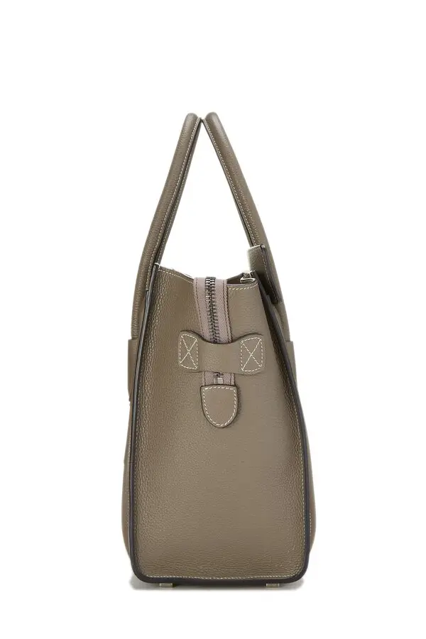 Celine Luggage Tote Drummed Calfskin - Grey