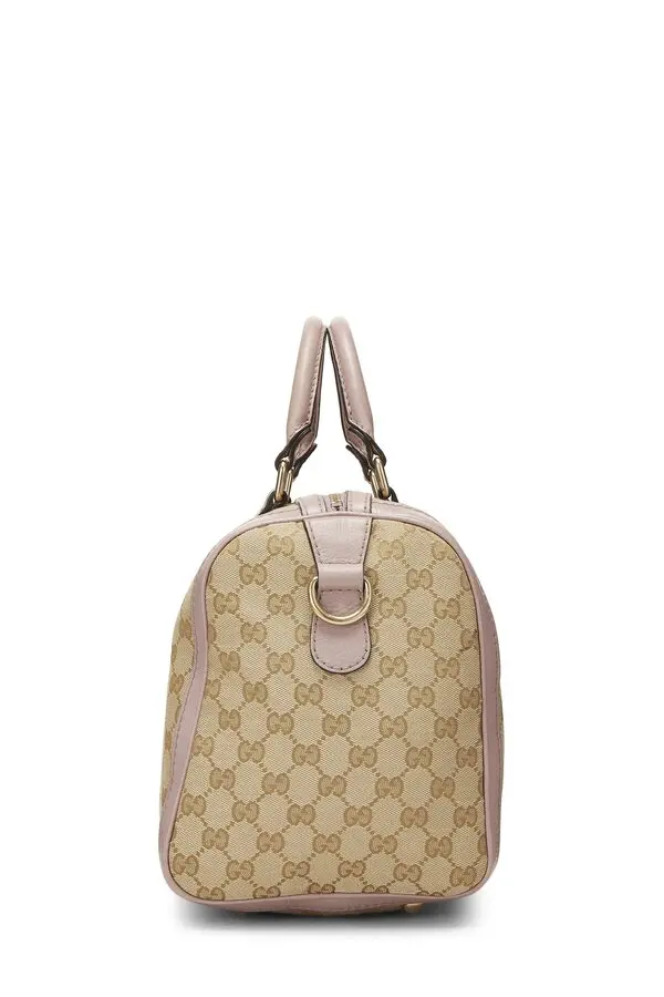Gucci Medium Original Gg Canvas Web Boston Bag