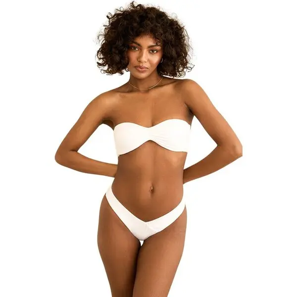 DIPPIN DAISY'S Hudson Bandeau Bikini Top - White