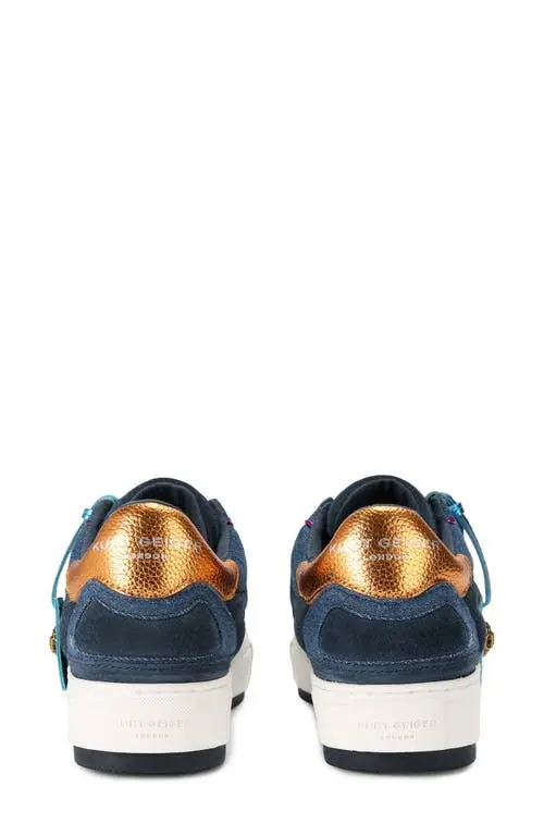Kurt Geiger Southbank Tag Platform Sneaker - Open Blue