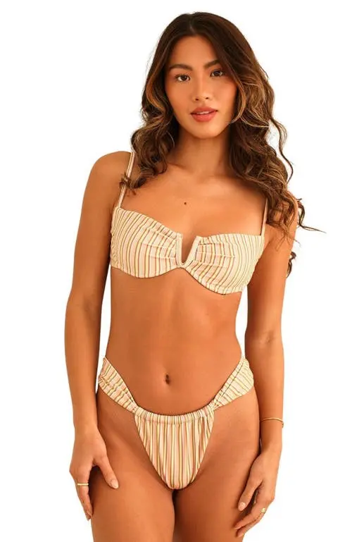 DIPPIN DAISY'S Bisou Cheeky Bikini Bottom - Nostalgia Stripe