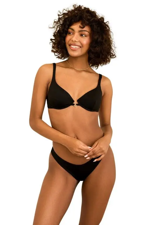 DIPPIN DAISY'S Kit Underwire Bikini Top - Black