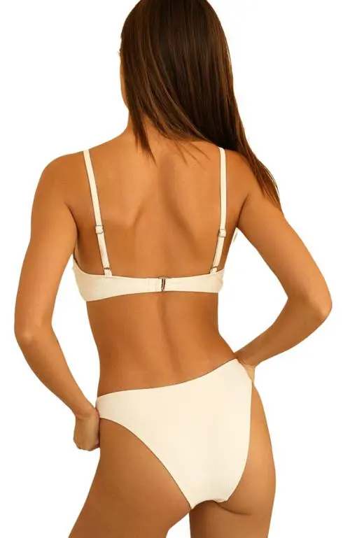DIPPIN DAISY'S Zen Triangle Bikini Top - Cloud Ribbed