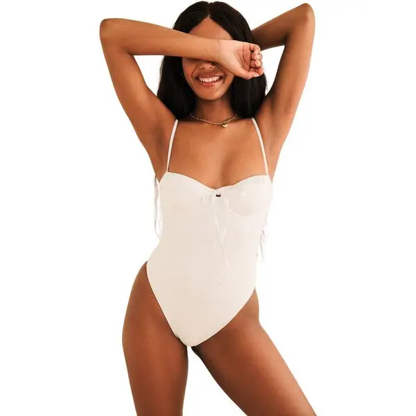DIPPIN DAISY'S Forever Cheeky One Piece - White