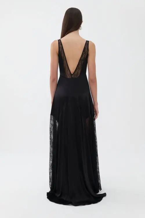 Nocturne Tulle Backless Dress In Black - 60% Off | Editorialist