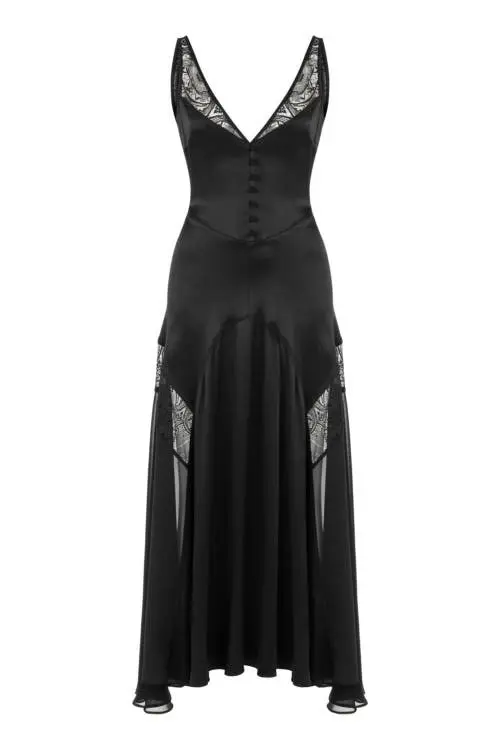 nocturne tulle backless dress Nocturne Backless Tie-Back Halter Dress