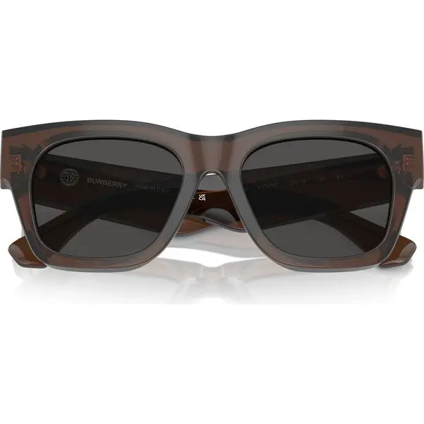 Burberry Elevated Check Square Sunglasses - Brown