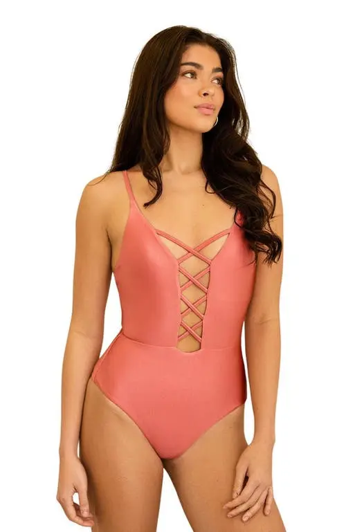 DIPPIN DAISY'S Bliss One Piece - Dusty Rose