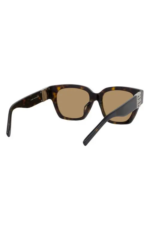 Givenchy 4g 53mm Square Sunglasses - Dark Havana / Roviex