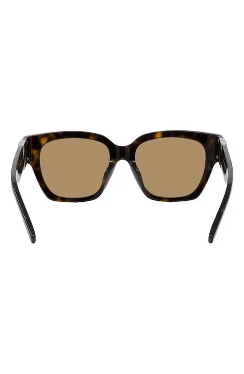Givenchy 4g 53mm Square Sunglasses - Dark Havana / Roviex