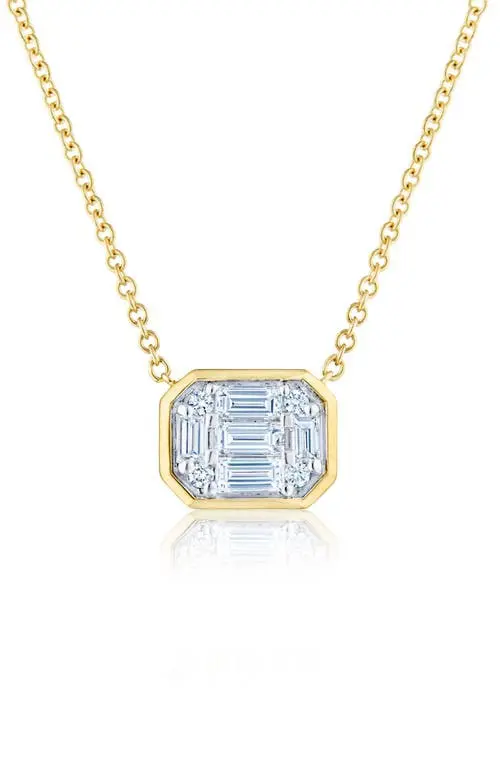 Kwiat Bezel Diamond Pendant Necklace - Yellow