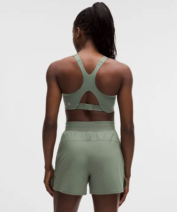 Lululemon Ultralu Square-neck Workout Bra - Willow Leaf