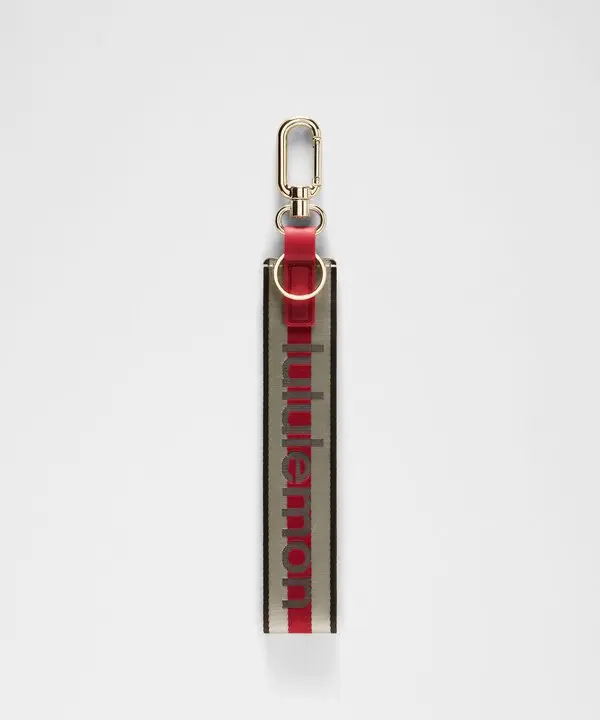 Lululemon Never Lost Keychain - Coconut Ivory/oxford Red/walnut Crunch