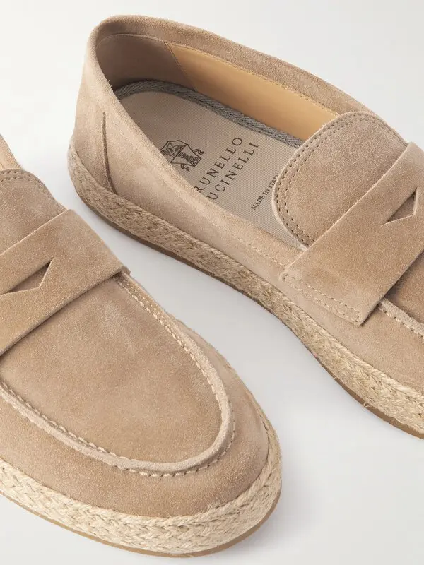 Brunello Cucinelli Suede Espadrilles
