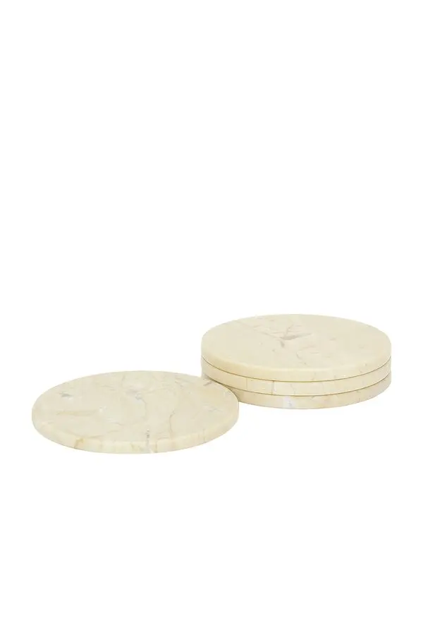 ANASTASIO HOME Set Of Four Oversized Coasters In Green