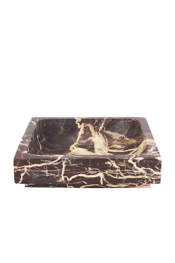 ANASTASIO HOME The Pool Dish In Burgundy - Cherry Gold