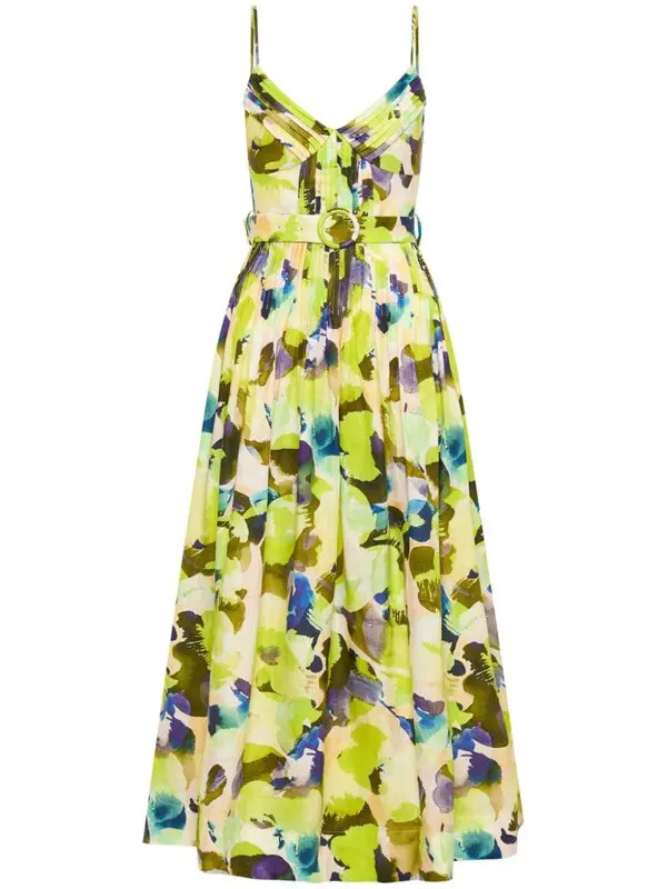 NICHOLAS Mireille Linen Maxi Dress