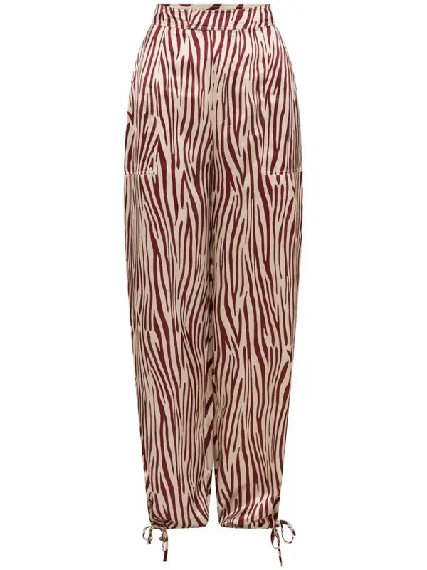 NICHOLAS Nori Ankle-cuff Silk Pants