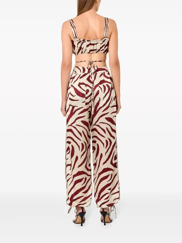 NICHOLAS Nori Ankle-cuff Silk Pants