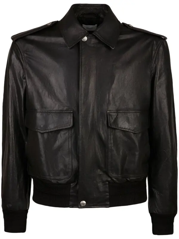 Bally Leather Bomber Jacket